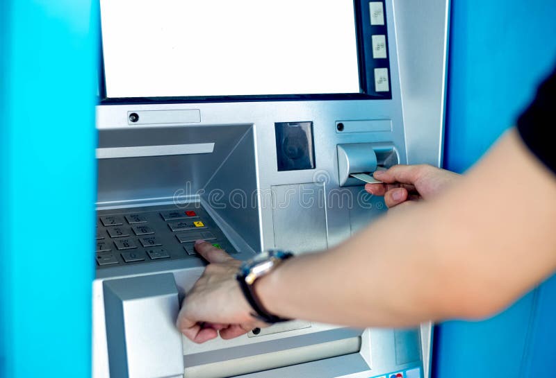 Man S Using the ATM Machine Stock Photo - Image of deposit, human: 71623318