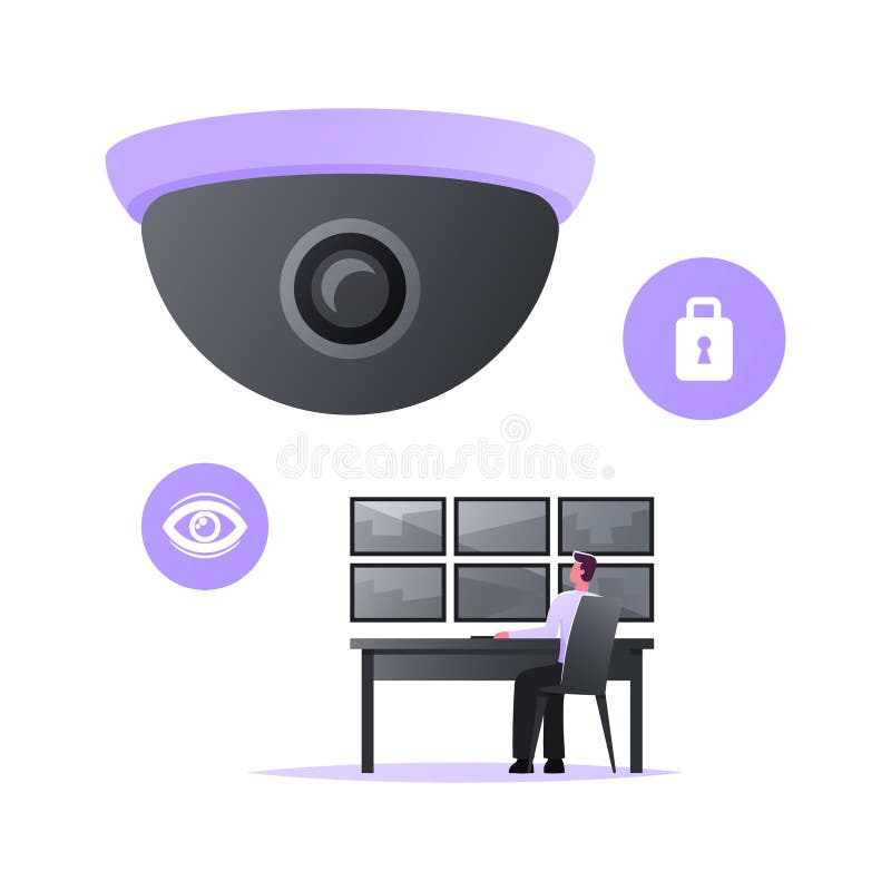 Security Camera Use Stock Illustrations – 692 Security Camera Use Stock ...
