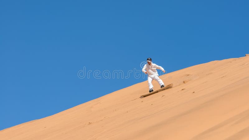 Sandboarding stock photo. Image of africa, contrast, swakopmund - 18547876