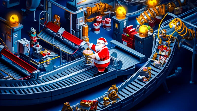 Man in Santa Suit is on Boat with Santa Clause. Generative AI Stock ...