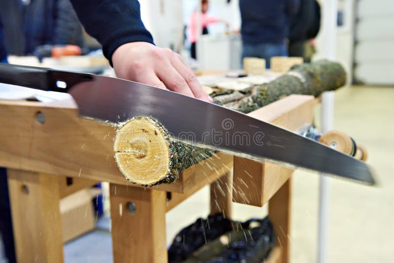 Man sawing wood stock photo. Image of carpenter, craftsman - 27154798