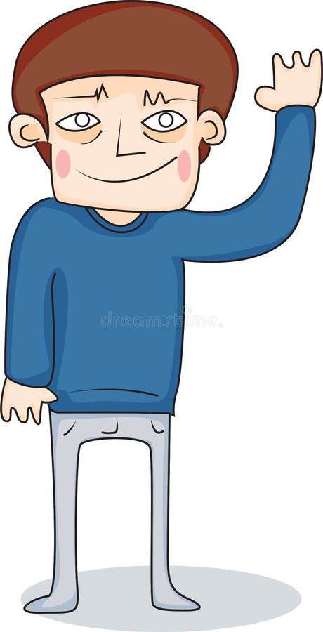 Man Saying Hello Stock Illustrations – 566 Man Saying Hello Stock ...
