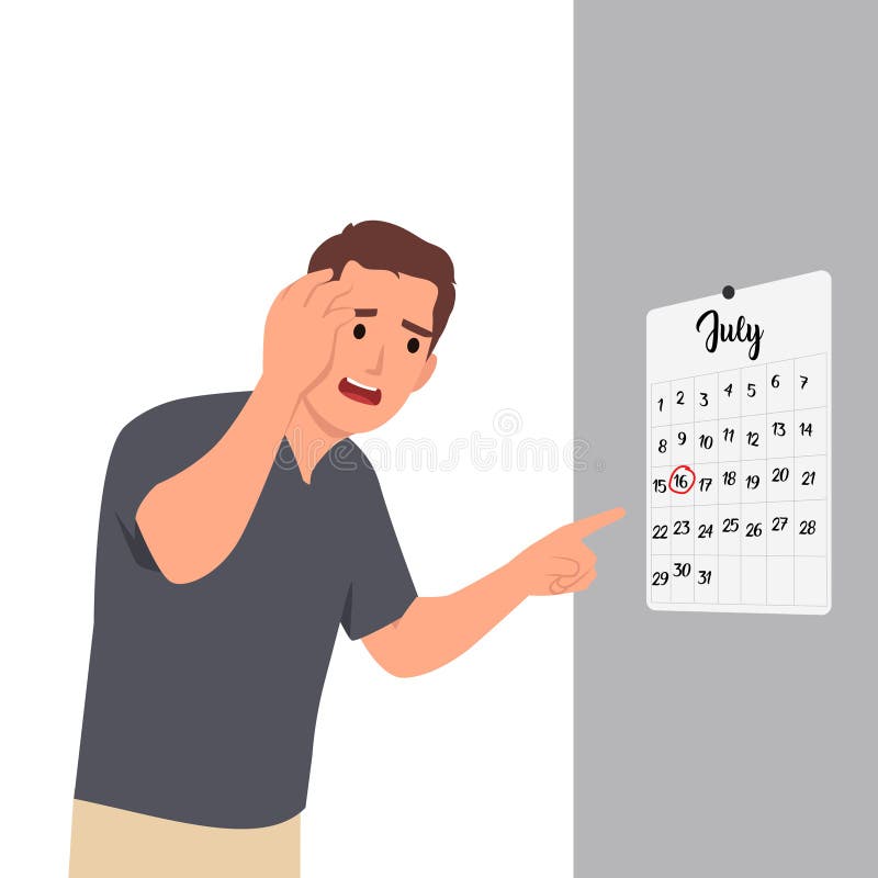 Person Looking Calendar Stock Illustrations – 241 Person Looking ...