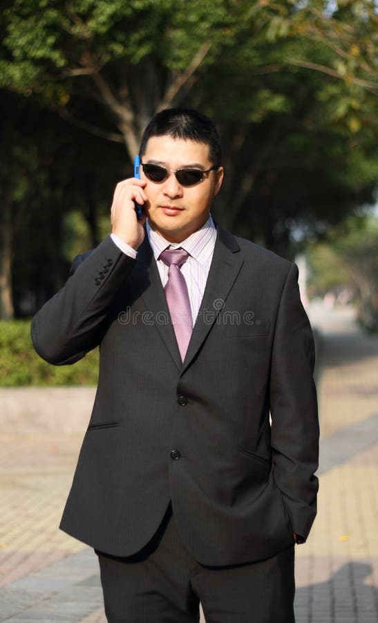 Man in the Scene of Communication Stock Image - Image of talk, chat ...