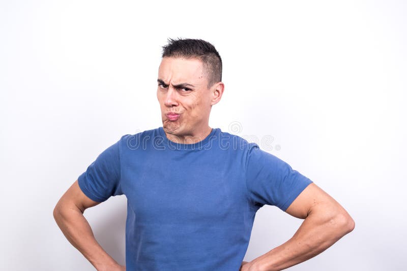Man scolding someone stock photo. Image of shot, isolated - 178685964