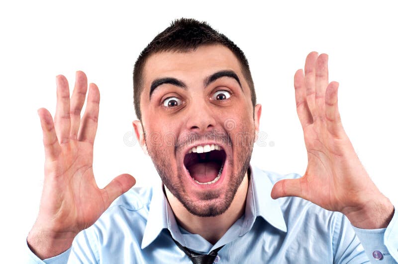 Man screaming stock image. Image of frustrated, caucasian - 24444539