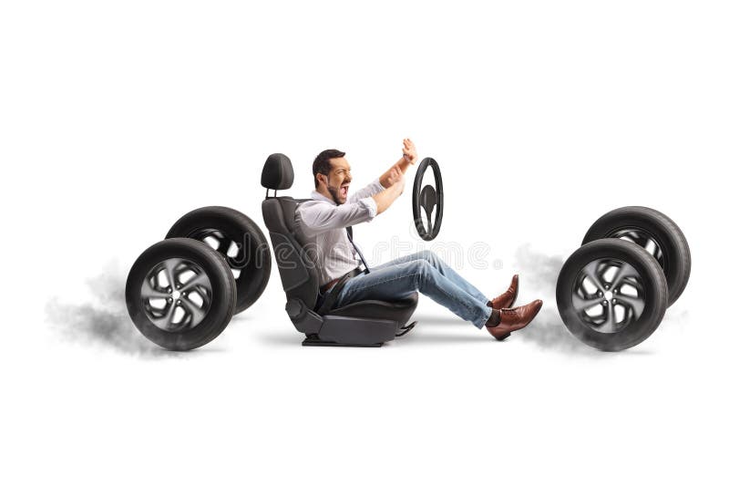 Man Screaming in a Car Accident Stock Image - Image of fast, afraid ...