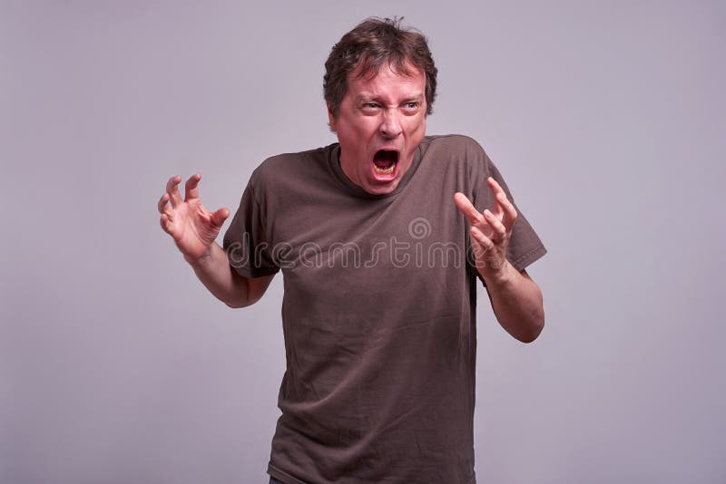 Man screaming stock photo. Image of male, angry, anger - 126331526