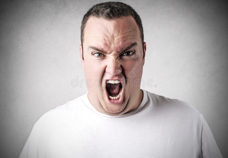 Man screaming stock photo. Image of portrait, adult, young - 45328058