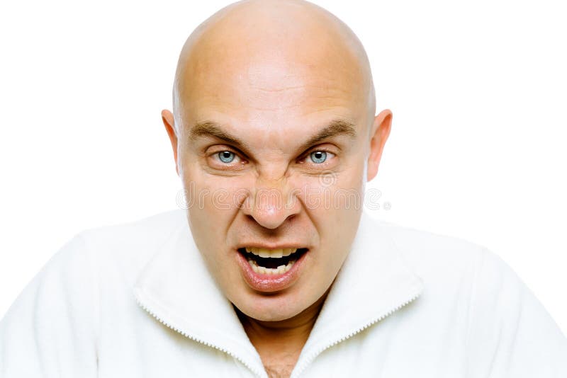 Man Screams into the Camera. Close-up Stock Image - Image of looking ...