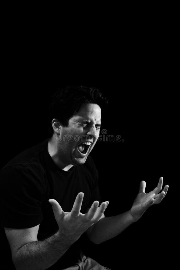 Anguish stock image. Image of high, profile, space, pain - 29818017