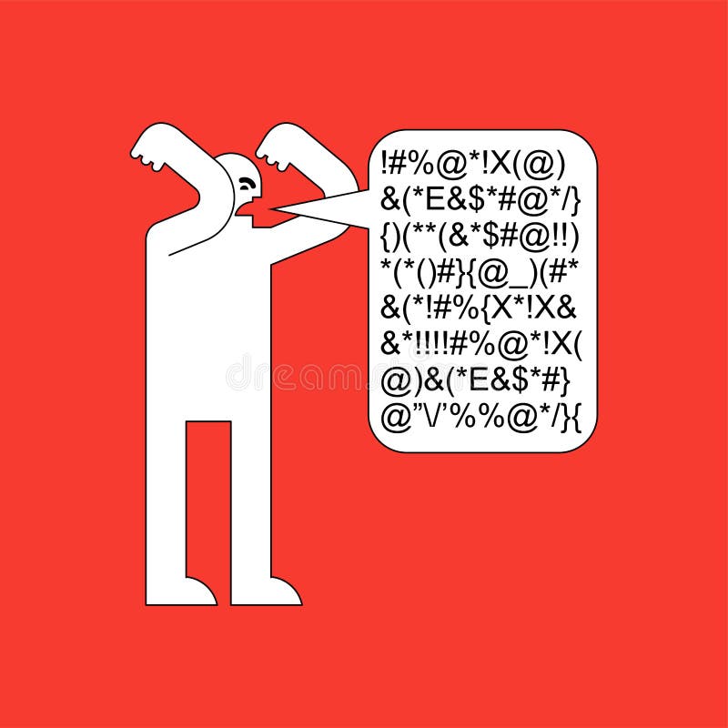 Cartoon Profanity Stock Illustrations – 183 Cartoon Profanity Stock ...