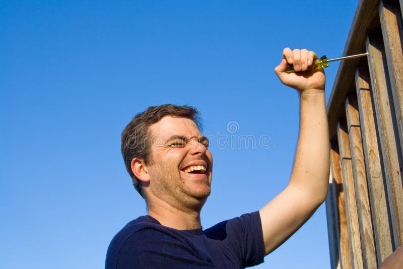 Man With Screwdriver Picture. Image: 6895869
