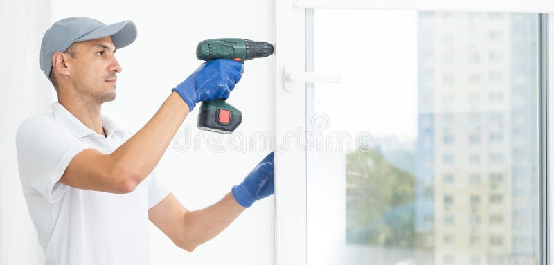 Man with Screwdriver. Clouseup Concept Stock Image - Image of brown ...