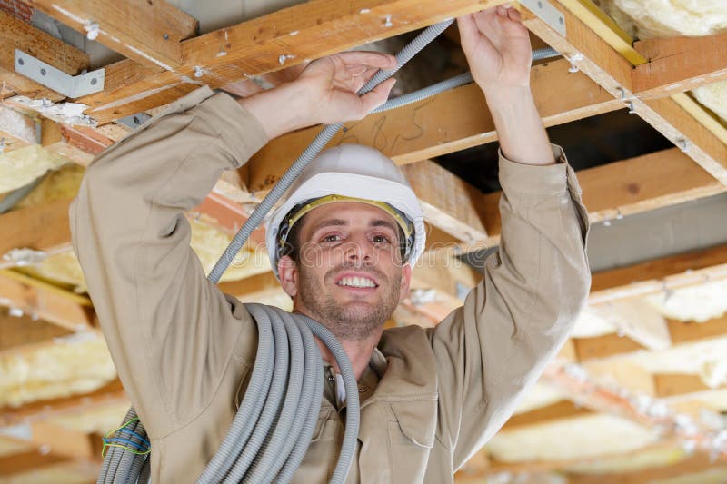 Man with Screwdriver during Installation Stock Image - Image of ...