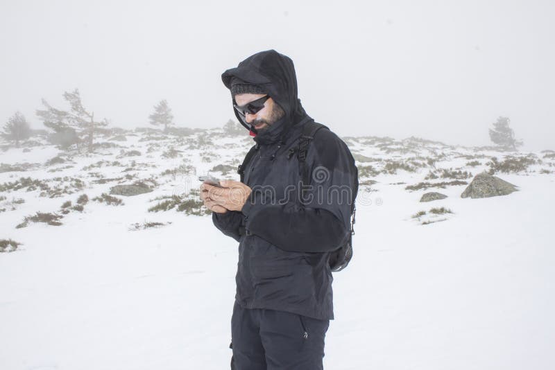 Man searching the way stock image. Image of call, communicate - 68071823