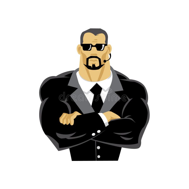 Man security guard vector stock vector. Illustration of adult - 69939658
