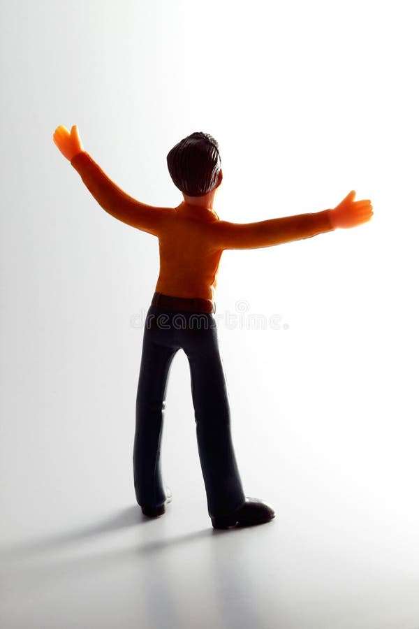 Man Sees the Light stock image. Image of back, concepts - 10163273