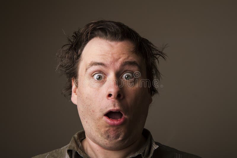 Man Sees Something he Doesn T Expect Stock Photo - Image of looking ...