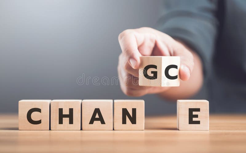 Man Selects between the Words CHANGE and CHANCE on Wooden Blocks, Stock ...