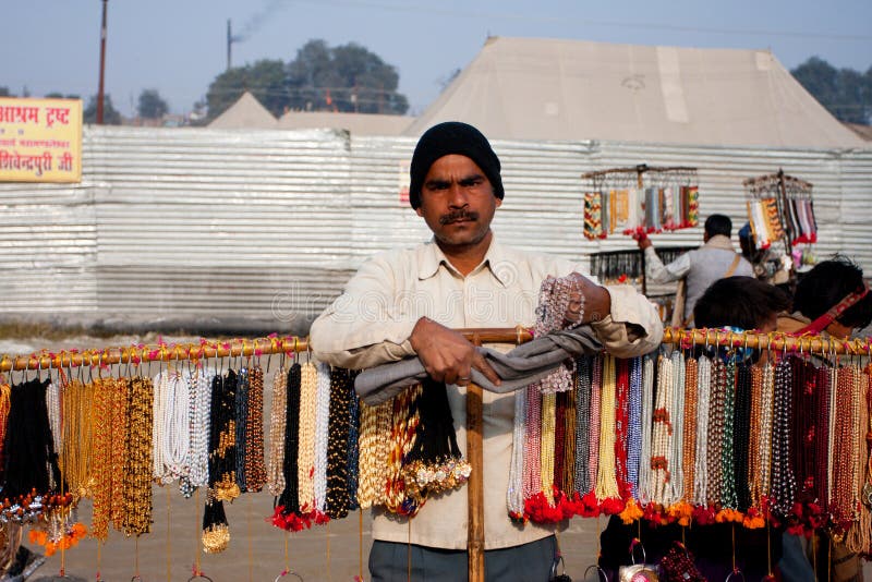 Man Selling Cheap Jewelry and Beads Editorial Stock Photo - Image of ...