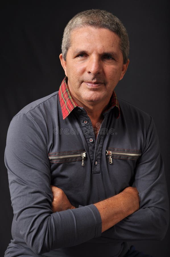 Man with a Serious Expression Stock Photo - Image of masculine, senior ...