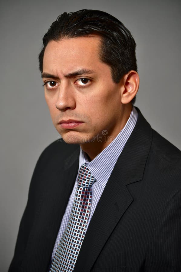 Serious look man stock image. Image of look, latin, angry - 18379831