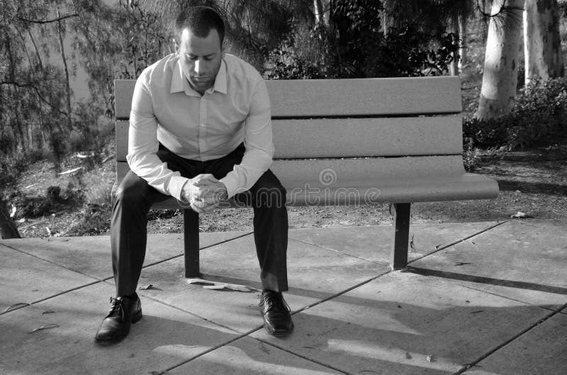 Man in serious prayer. stock image. Image of adult, male - 74945007