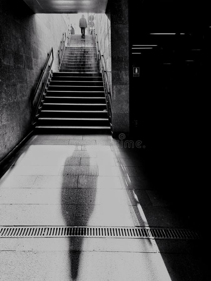 Man in shadow stock image. Image of alley, darkness - 242355425