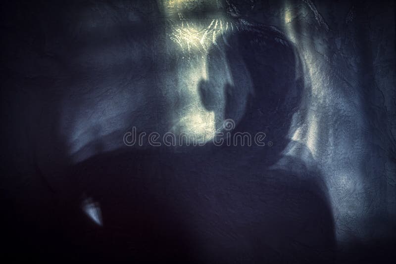 Man Shadow of Silhouette on the Wall Stock Photo - Image of arcanum ...