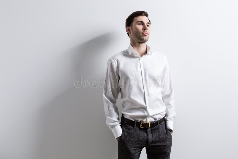 Man with shadow stock photo. Image of human, leader, dresscode - 70313434