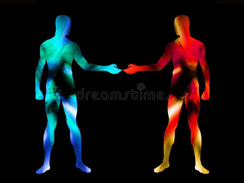 Man Shape Greeting 2 stock illustration. Illustration of pose - 546614