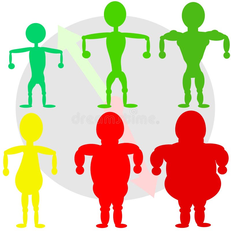 Man shapes stock vector. Illustration of bodies, yellow - 23175577