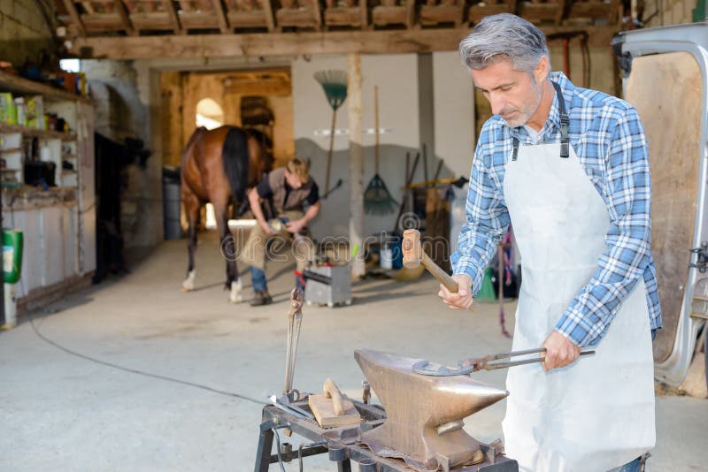 Man shaping hoof stock photo. Image of product, race - 160935586