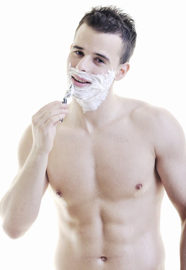 Man shave stock photo. Image of attractive, adult, beard - 14072900