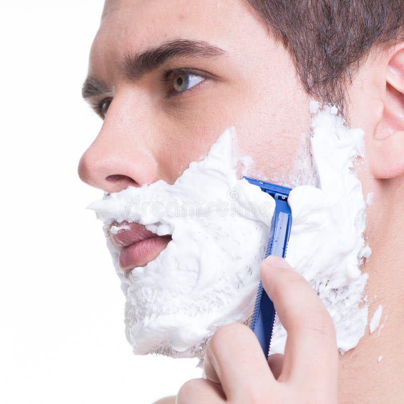 Shaving stock image. Image of care, equipment, person - 1729677