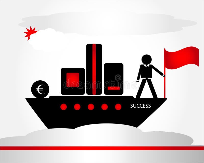 Man on ship stock vector. Illustration of transportation - 20395134