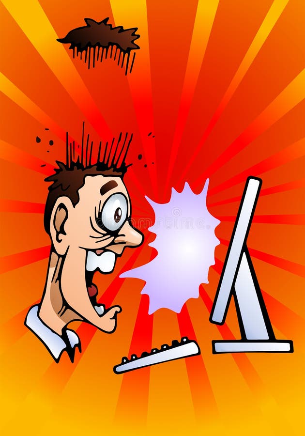 Shock man stock illustration. Illustration of people - 31036991