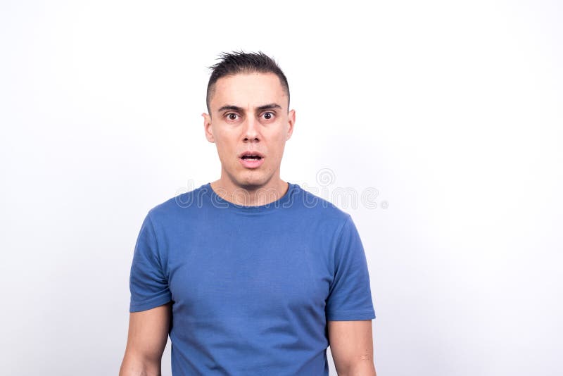 Man in shock stock photo. Image of surprise, hieratic - 167006322