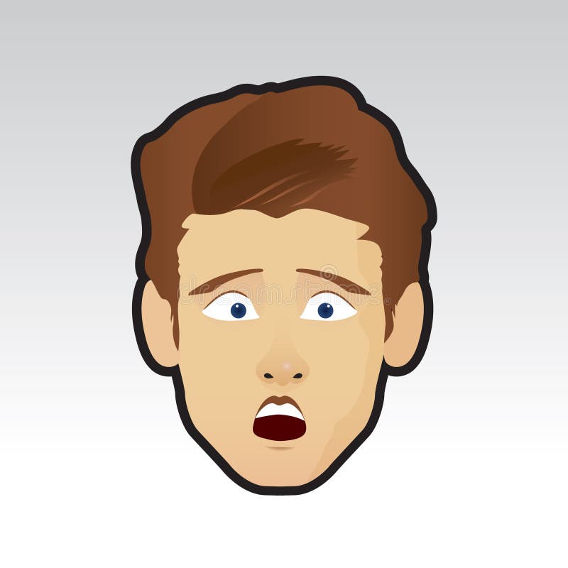 Facial Expression Shocking Face Stock Illustrations – 67 Facial ...