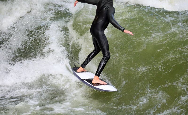 Man without Shoe on the Surfboard Stock Image - Image of bare, people ...