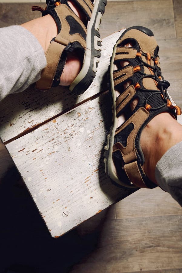 Man Shoes - Selfie from Top View Stock Photo - Image of sneakears ...