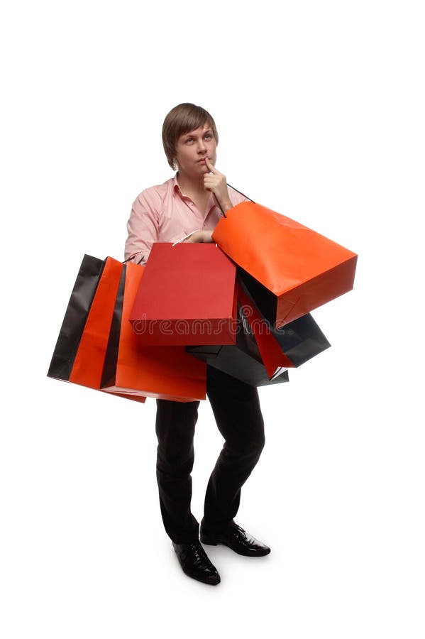 Young Woman on a Shopping Spree Stock Photo - Image of consumerism ...