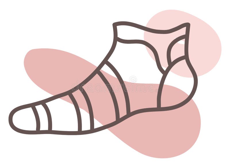 Man short sock, icon stock vector. Illustration of design - 261366860