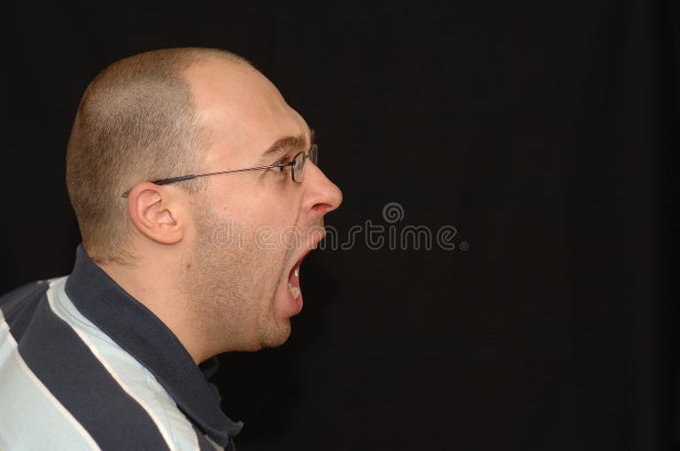 948 Angry Bald Man Shouting Stock Photos - Free & Royalty-Free Stock ...