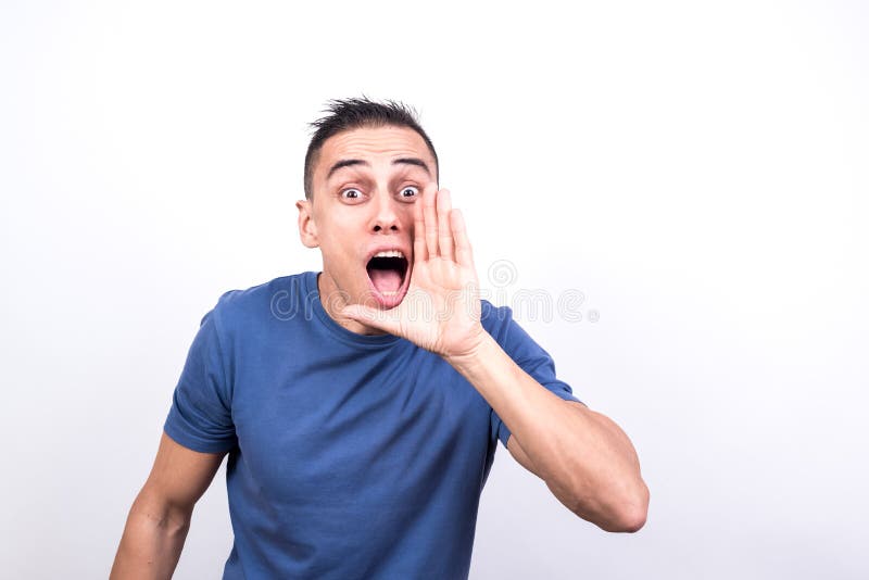 Worried man stock image. Image of worry, tshirt, copy - 178686005