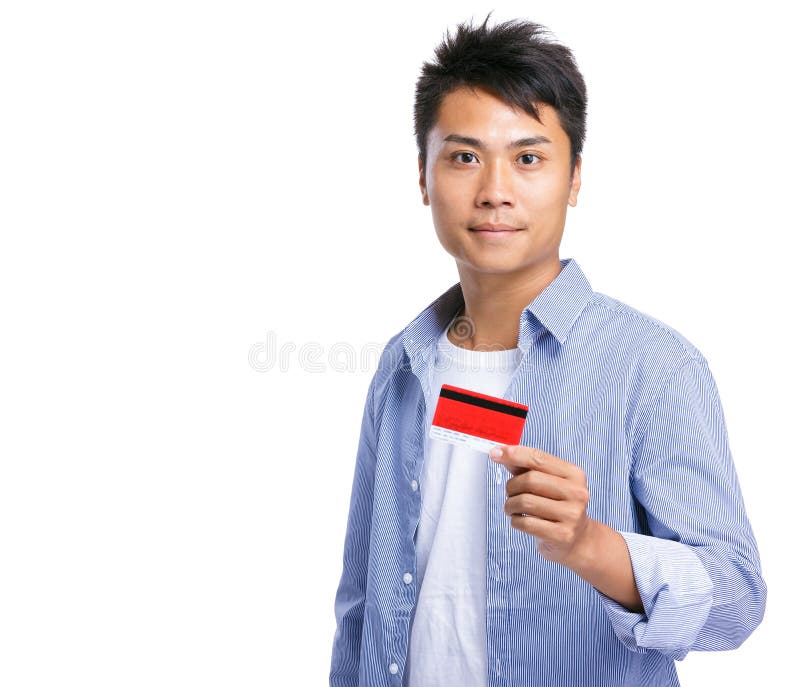 Man show credit card stock photo. Image of bill, finance - 41410668