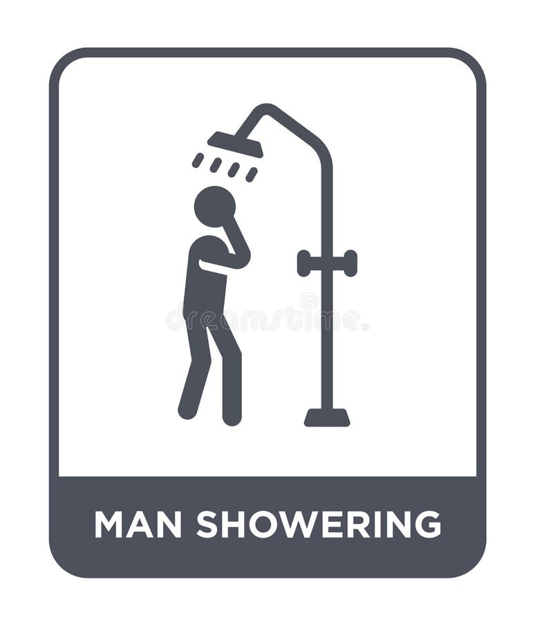 Showering Icon. Trendy Showering Logo Concept on White Backgroun Stock ...