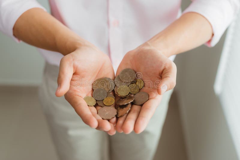 Man Showing Coin in His Hand Stock Photo - Image of coin, finance ...