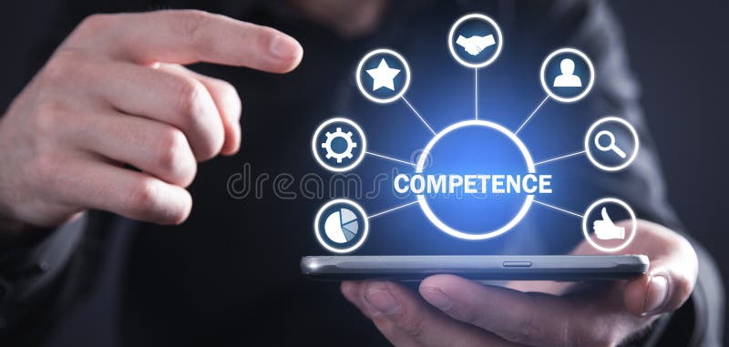 Man Showing Competence Concept. Business Stock Image - Image of ...